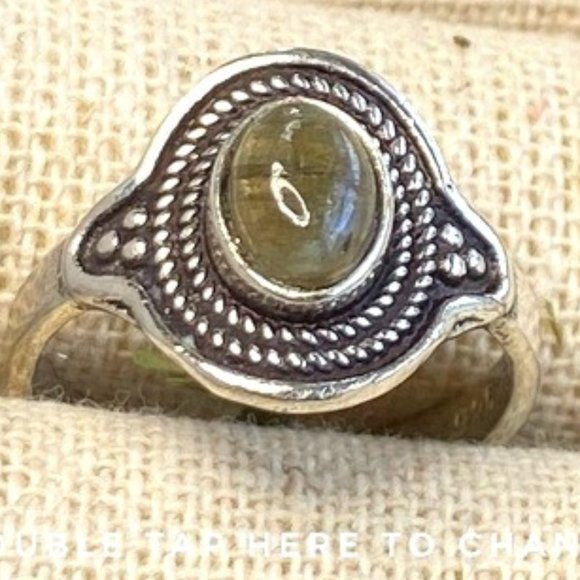 Alquimia | Jewelry | Labradorite Victorian Vintage Silver Statement Gem Ring | Poshmark